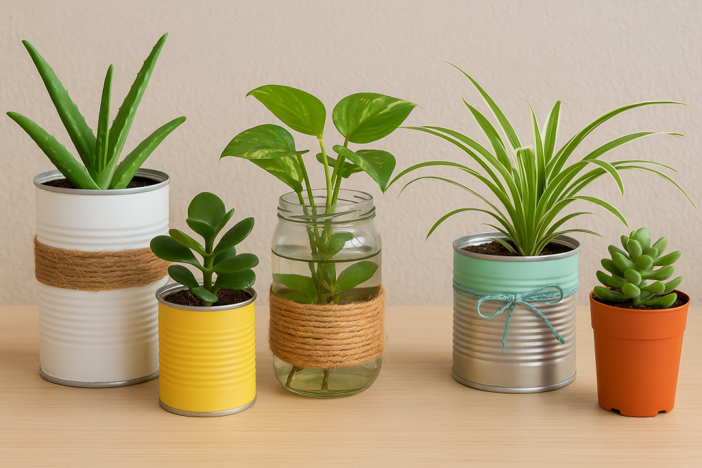 Cómo reciclar envases para crear macetas originales - Leila Dias Organiza